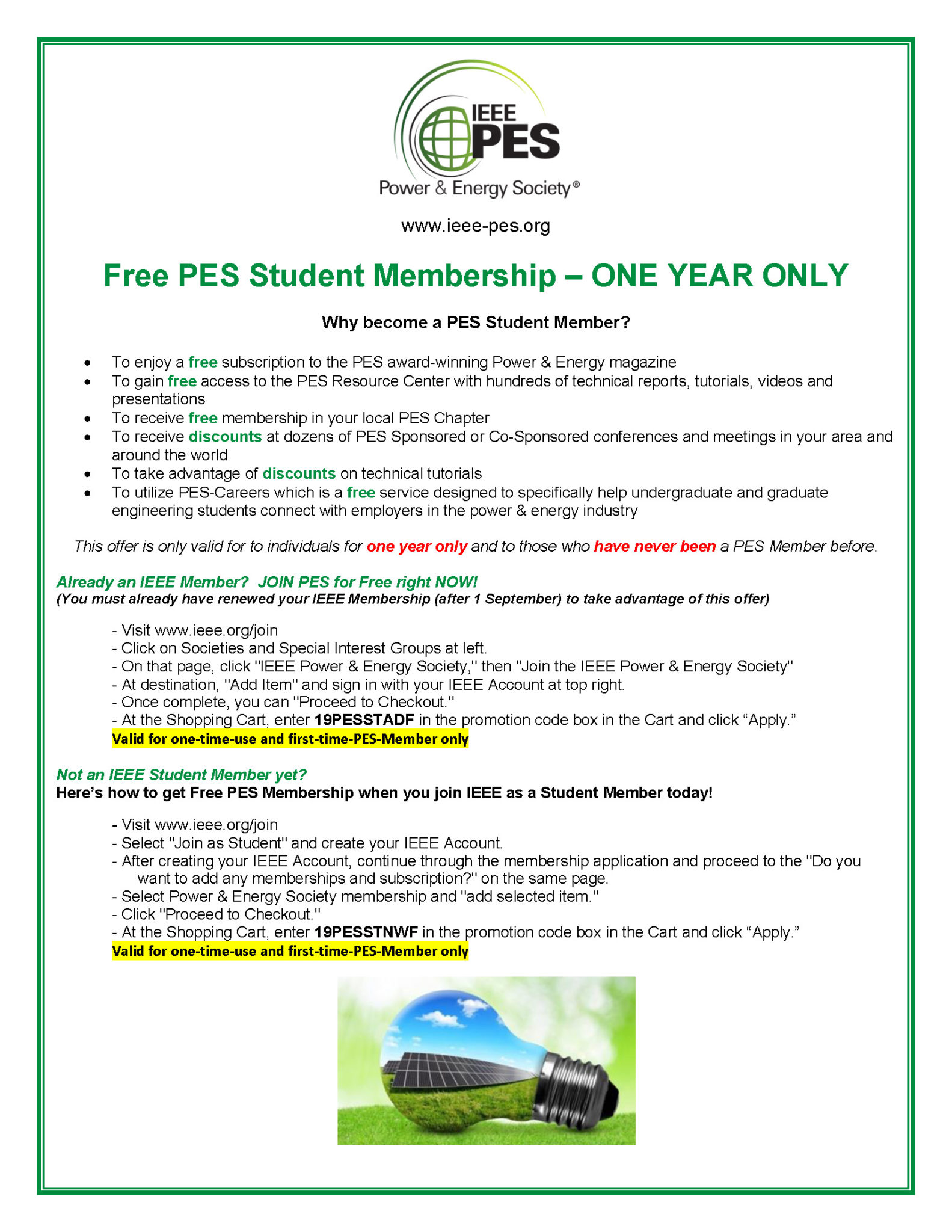 Free membership – IEEE Power and Energy