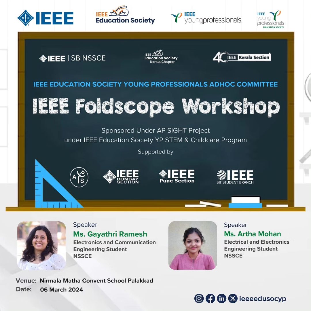 Foldscope Workshop - IEEE Education Society Kerala Chapter